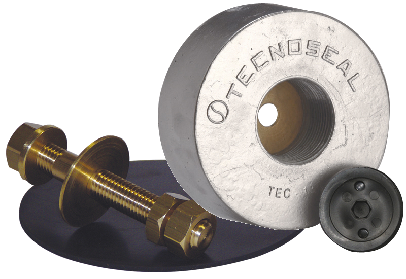 Tecnoseal Zinc Cyl Disc Anode c/w Kit (ASZ1176) - 3.9Kg