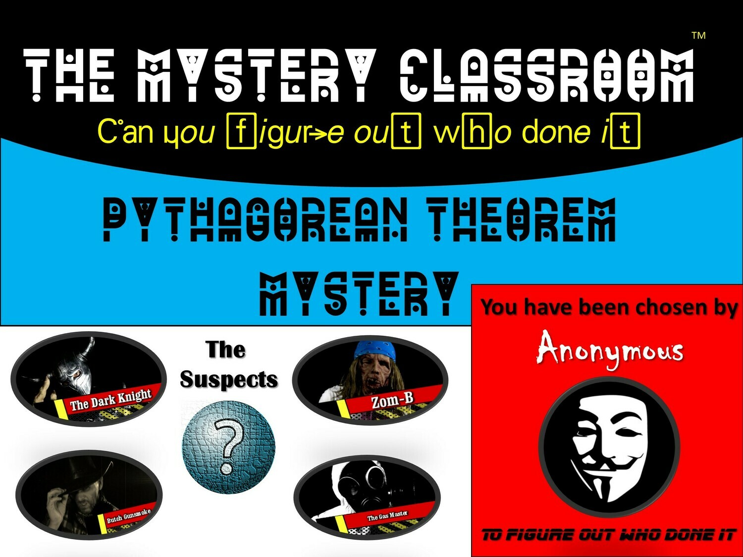 Pythagorean Theorem Mystery (1 Teacher License)
