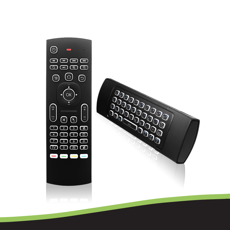 MX3 Pro Backlit Wireless Air Mouse and Keyboard 2.4GHz With IR Learning ...