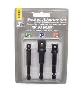 Titan 3pc Socket Adapter Set