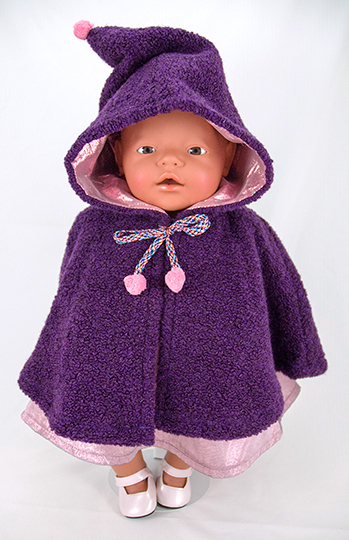 FREE Digital Baby Born Doll Cape Pattern