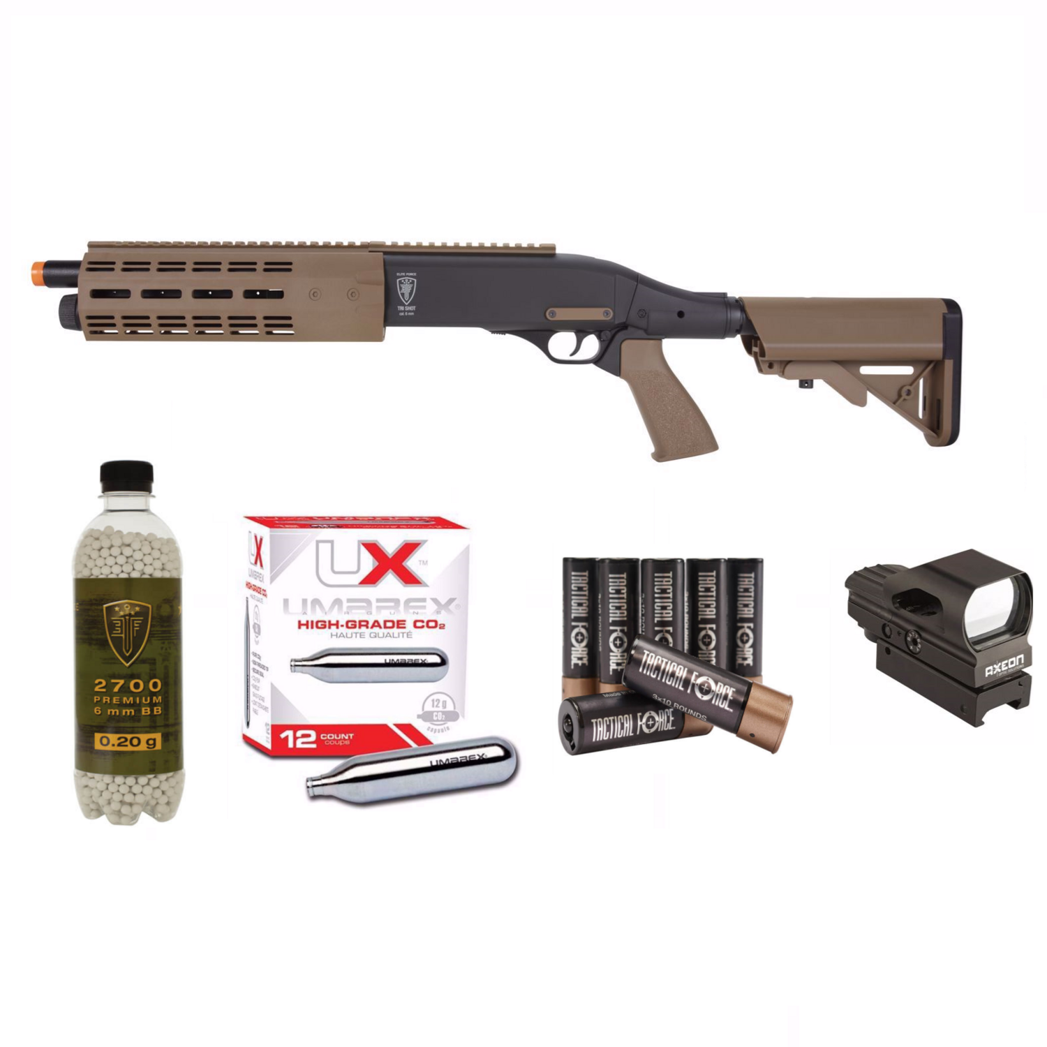 Elite Force Tri Shot Co2 Shotgun Bundle | Nashville Airsoft