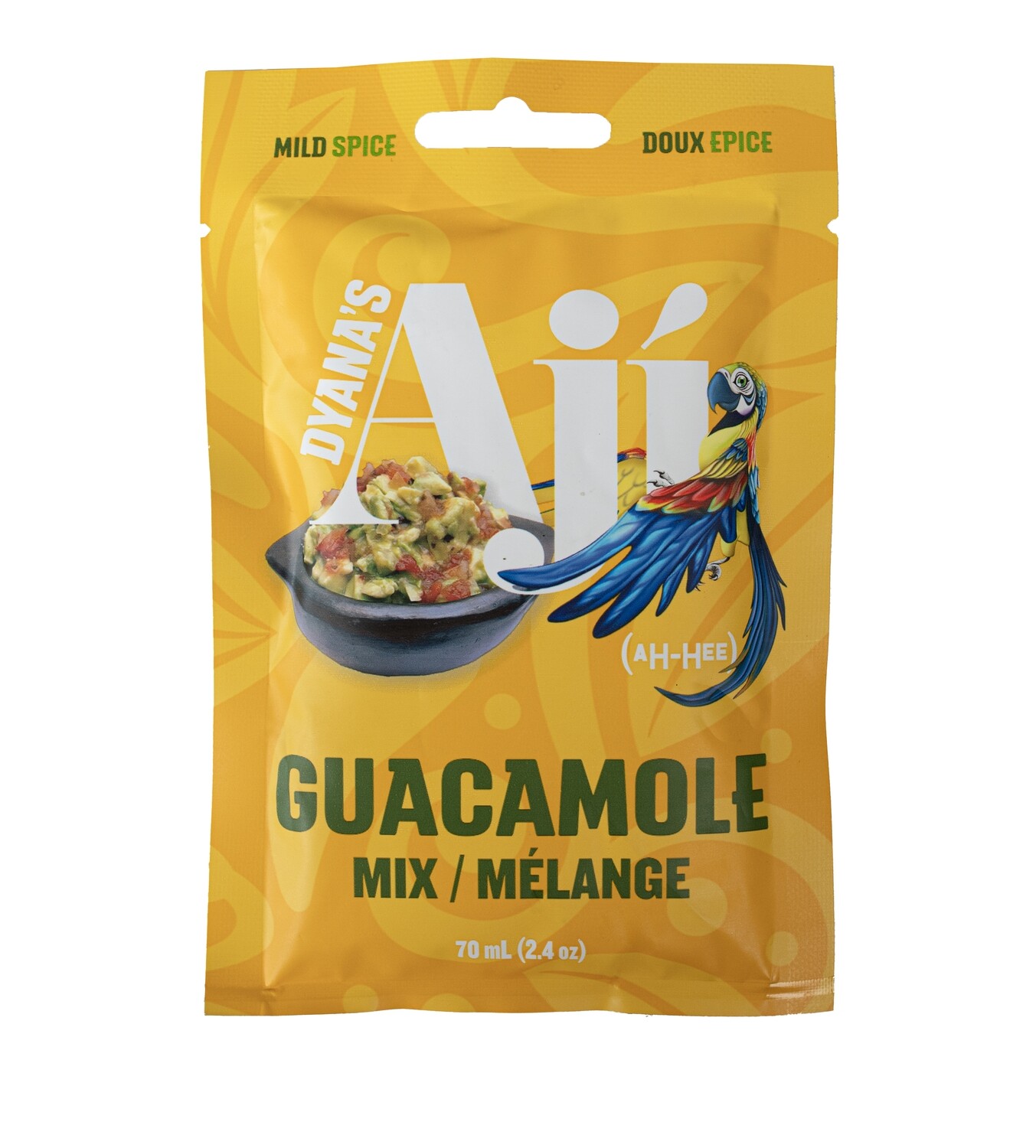 Aji Original Mild, Pouch - (70 ML/pouch) - Guacamole Mix (box of 12)