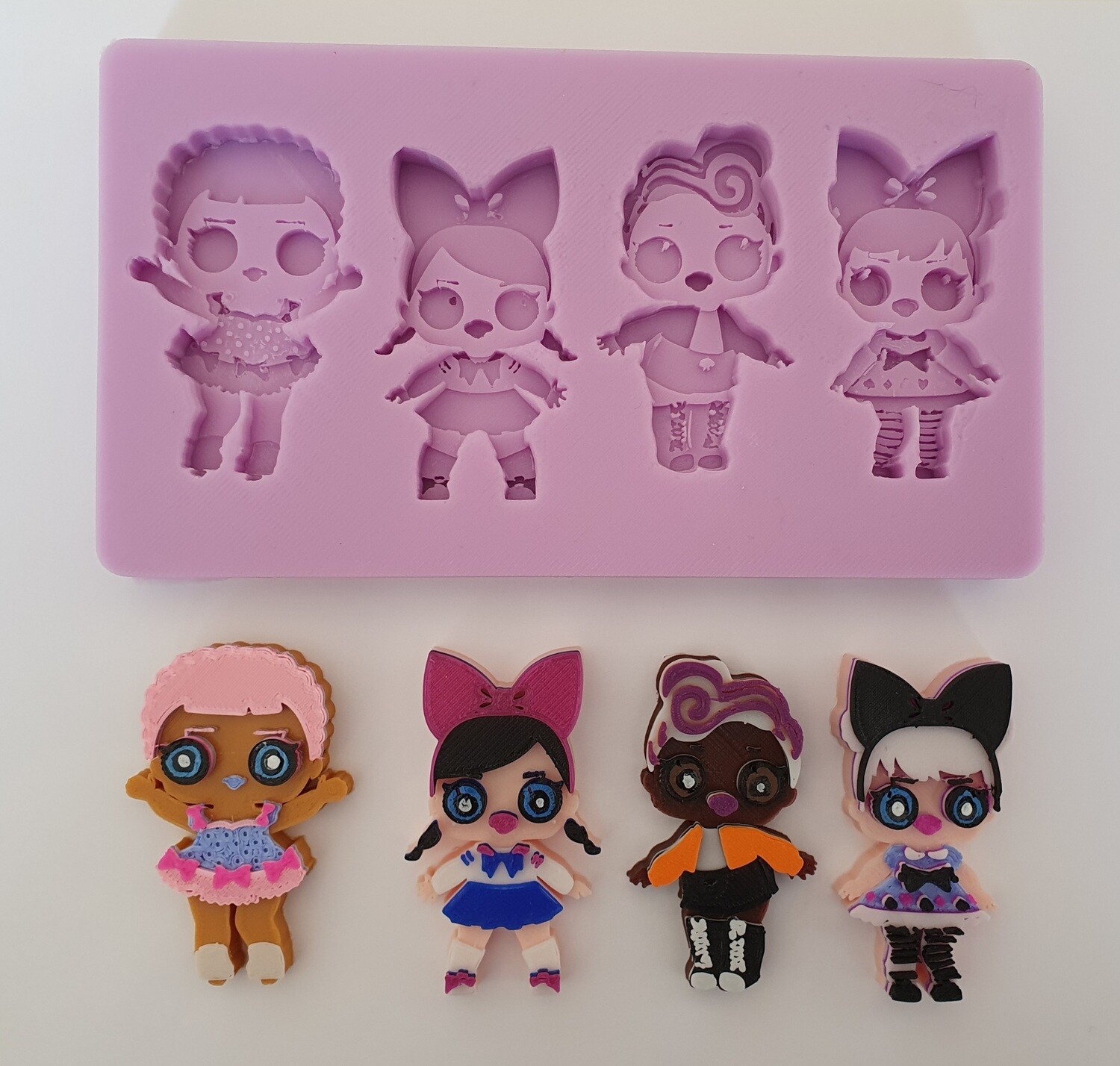 NEW LOL DOLL SET SILICONE MOULD