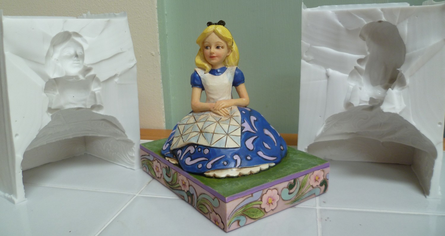 3D TRADITIONAL ALICE IN WONDERLAND SILICONE MOULD