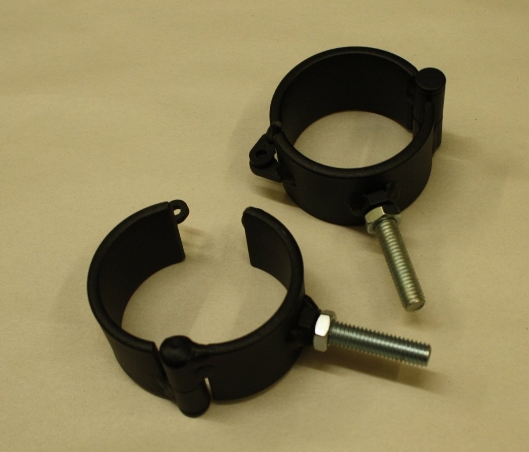 Shackle Set of Two with 1 3/4" Bolt 3/8" Thread Welded to Shackles