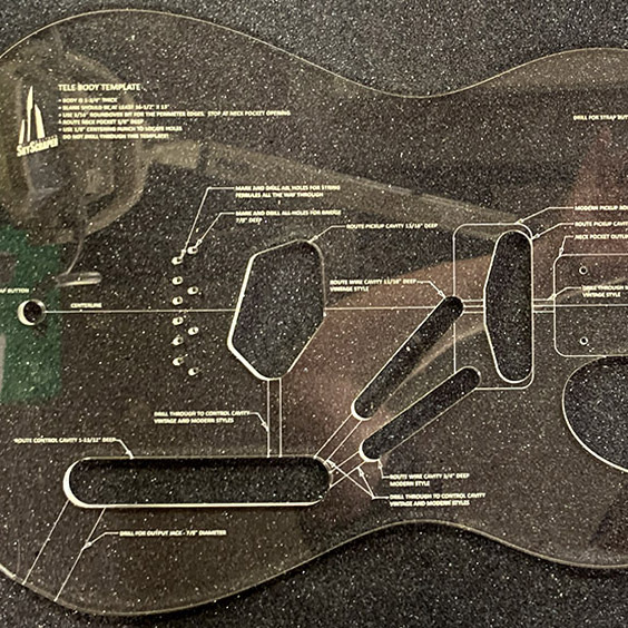 Tele Templates | SkyScraper Guitars