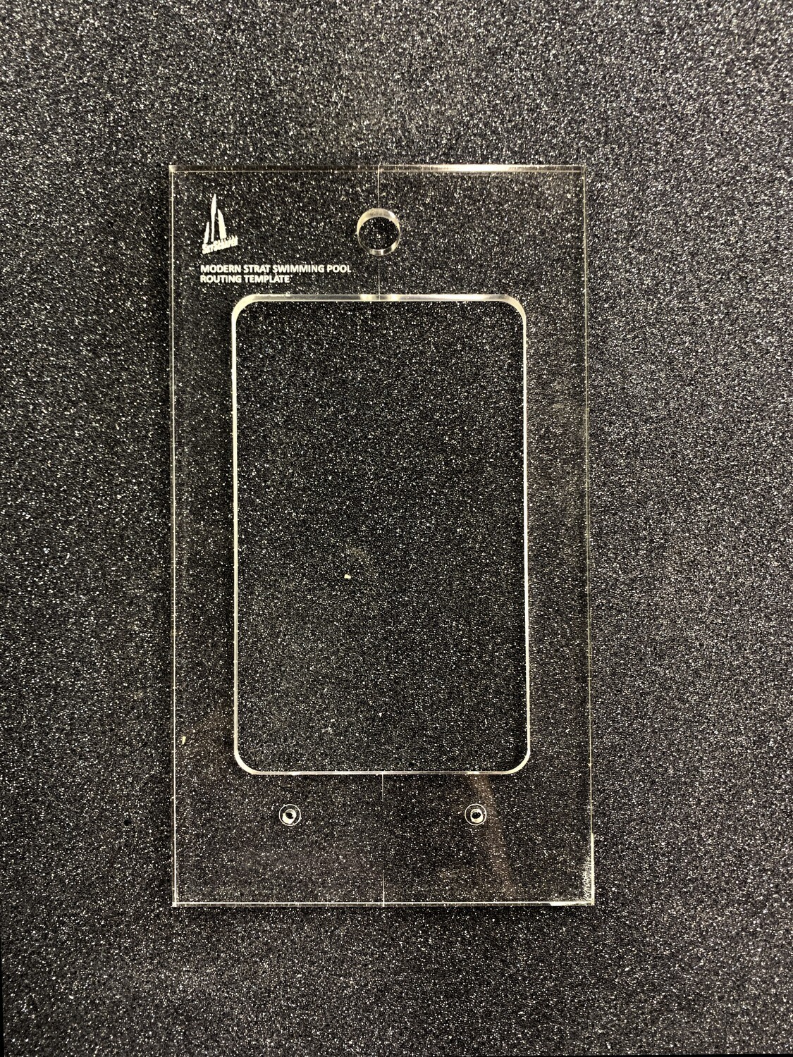 Modern Strat Swimming Pool Routing Template | SkyScraper Guitars