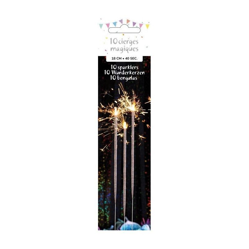 Cierge magique étincelant 18cm x10