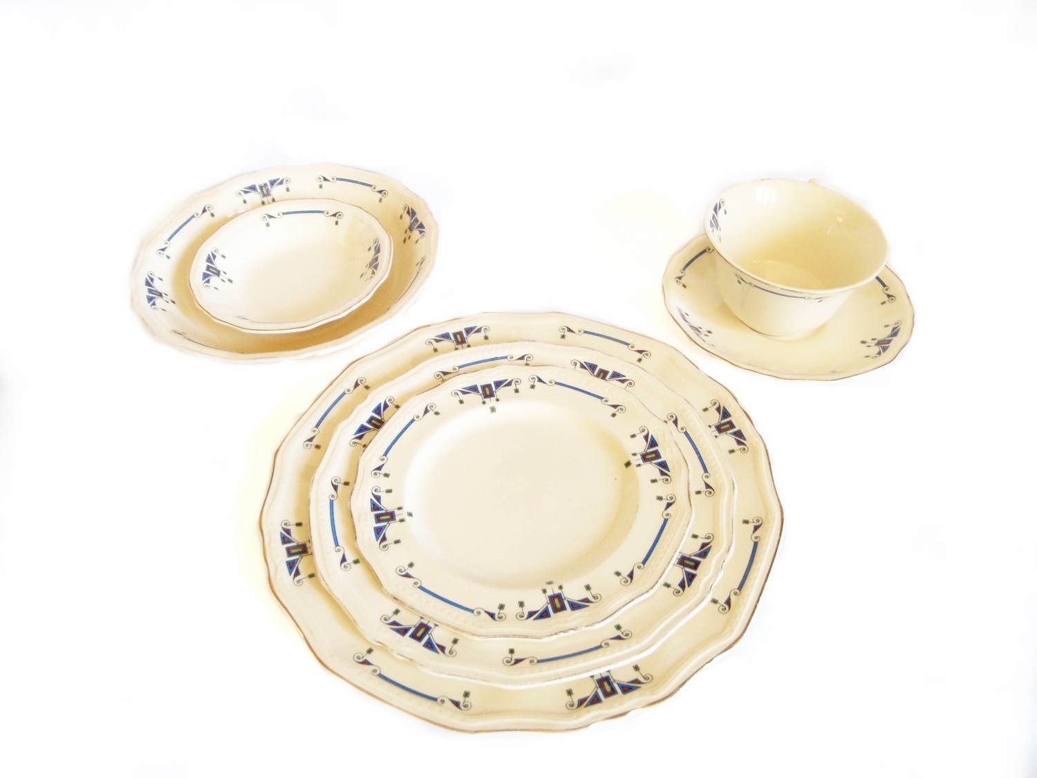 Alfred Meakin Marigold Astoria Dishes 7 pc Setting