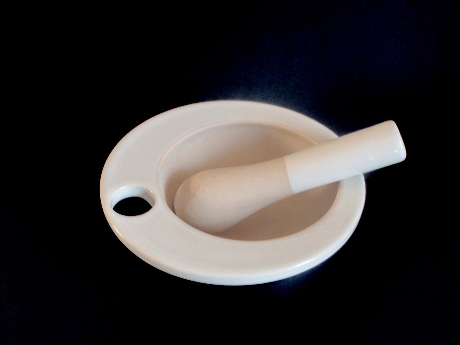 Vintage Stoneware Ceramic Mortar and Pestle Retro Kitchen Display