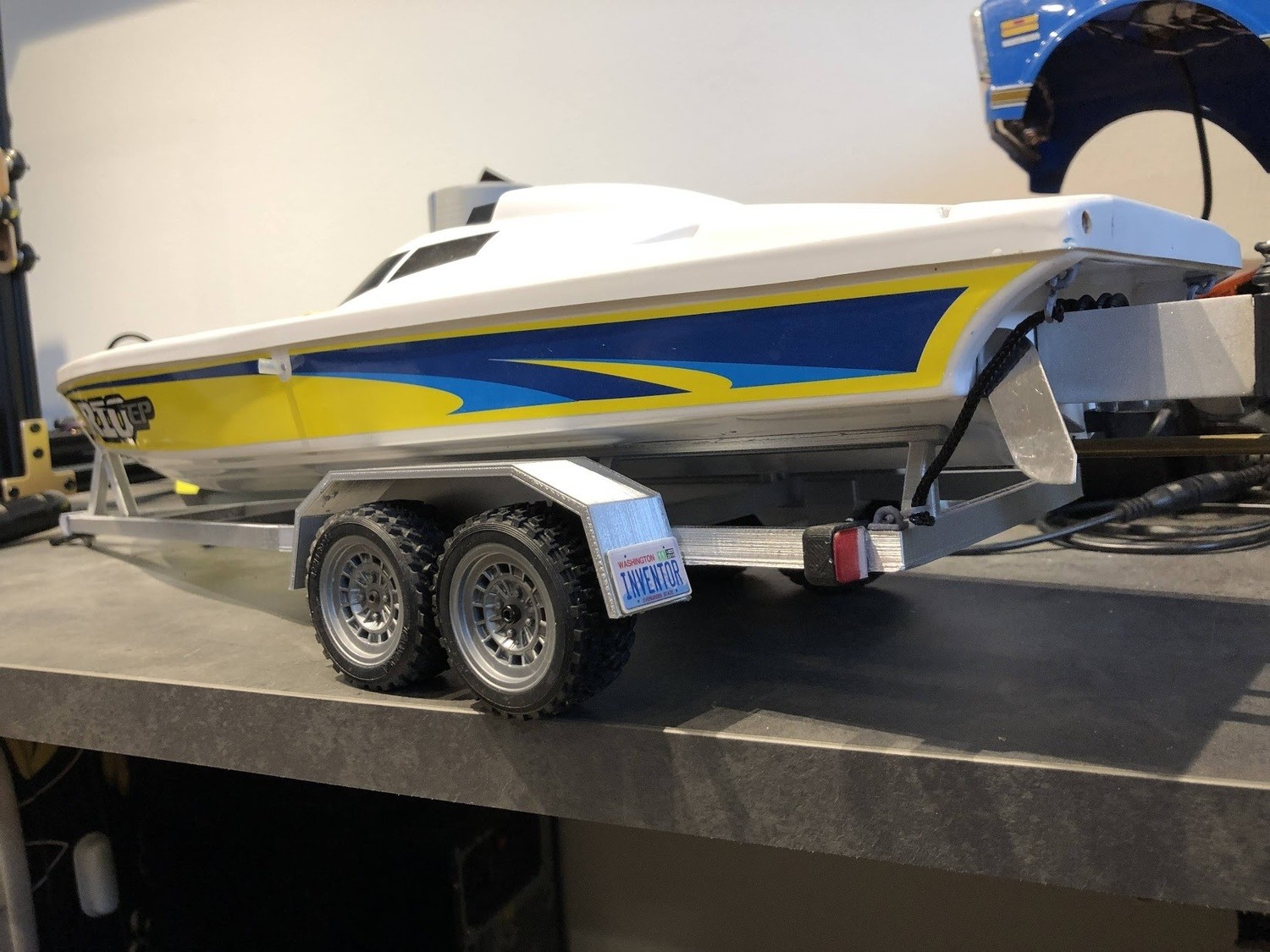 Rio EP RC Boat Trailer 1/10 Scale - 3d Printed RAW KIT
