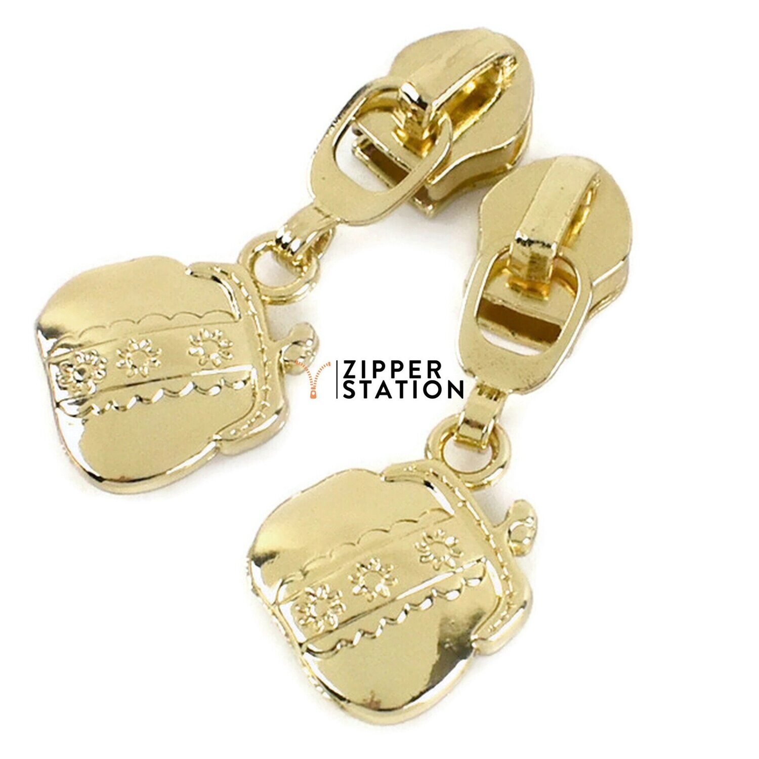 #5 Nylon Coil Zip Sliders/Pulls - Donut Pull