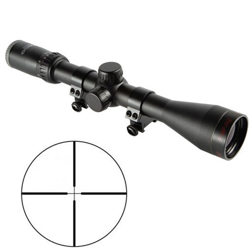 Tasco 3-9×40 Rimfire Scope w/ Weaver Style Rings – Triggers and Bows