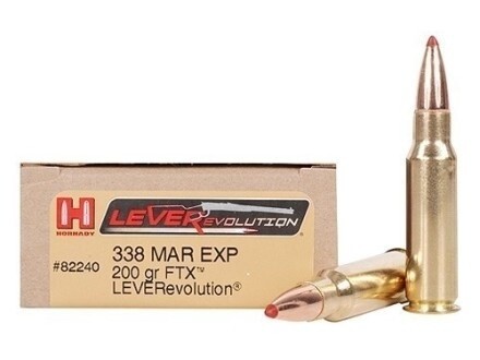 Hornady LEVERevolution 338 Marlin 200 Grain FTX (20 Rounds) – Store ...