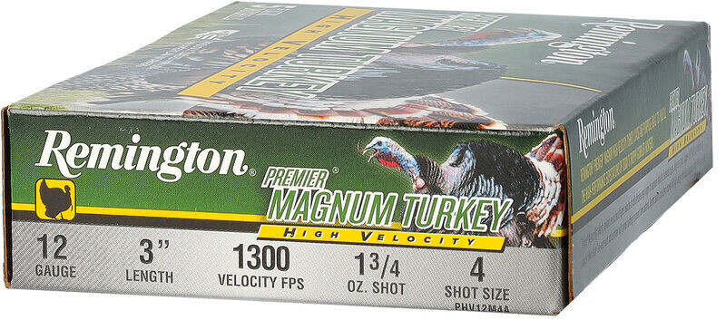 Remington Premier Magnum Turkey 12 Gauge 3″ 1 3/4 oz #4 High Velocity ...