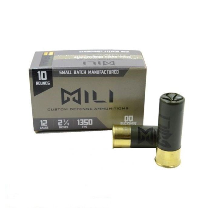 Mili Custom Defense 12 Gauge 2 3/4″ 00 Buckshot 9 Pellet (10 Rounds ...