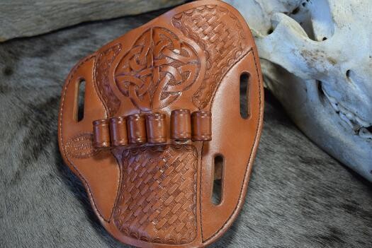 X Frame 4" Tan Loaded Sourdough Celtic RH - Store - Simply Rugged Holsters