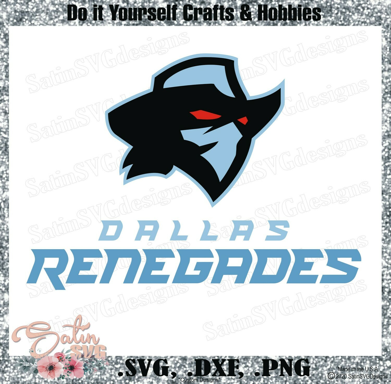 Dallas Renegades XFL Football NEW Custom Logo Designs. SVG Files ...