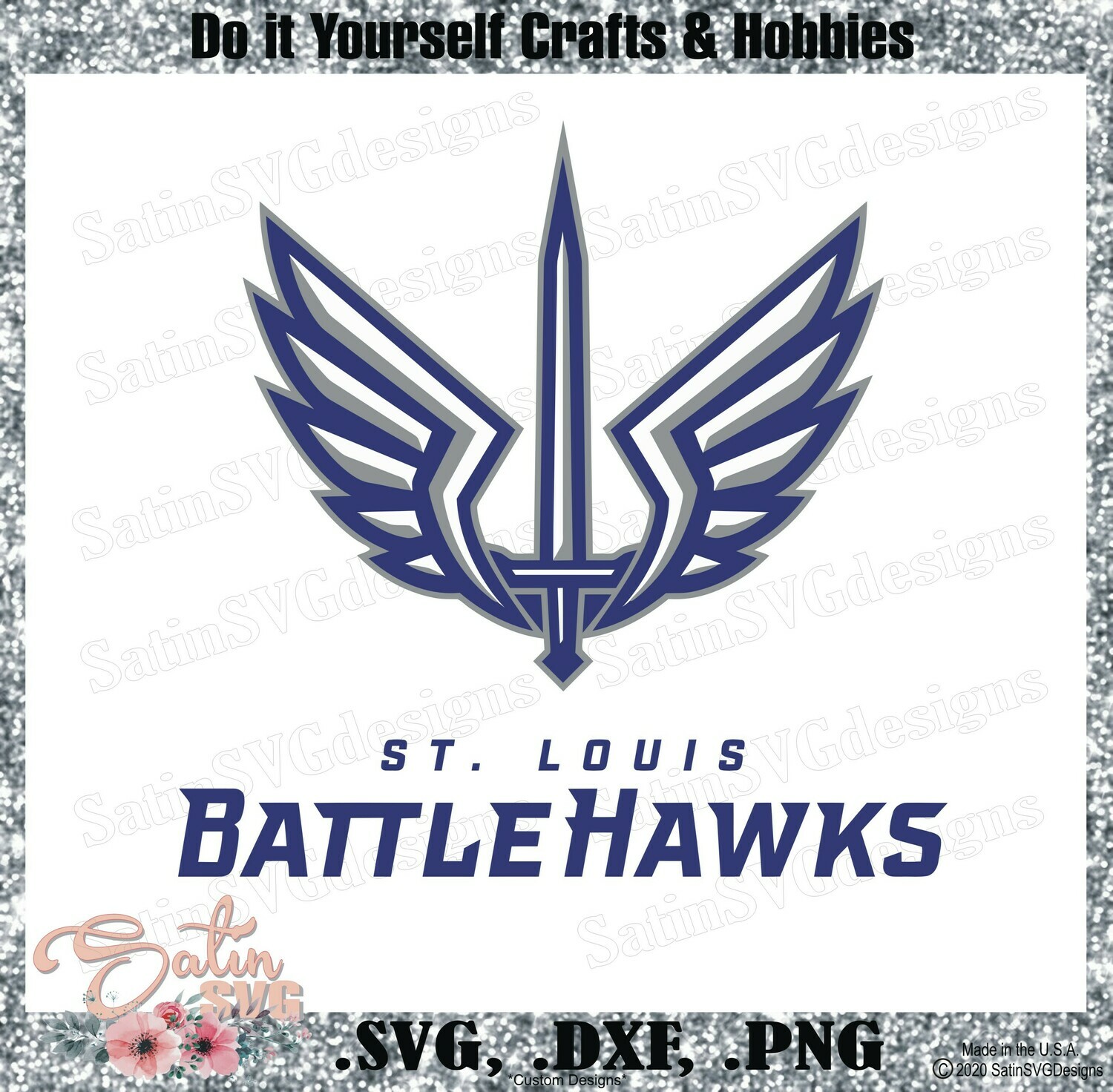 St. Louis Battlehawks XFL Football NEW Custom Logo Designs. SVG Files ...