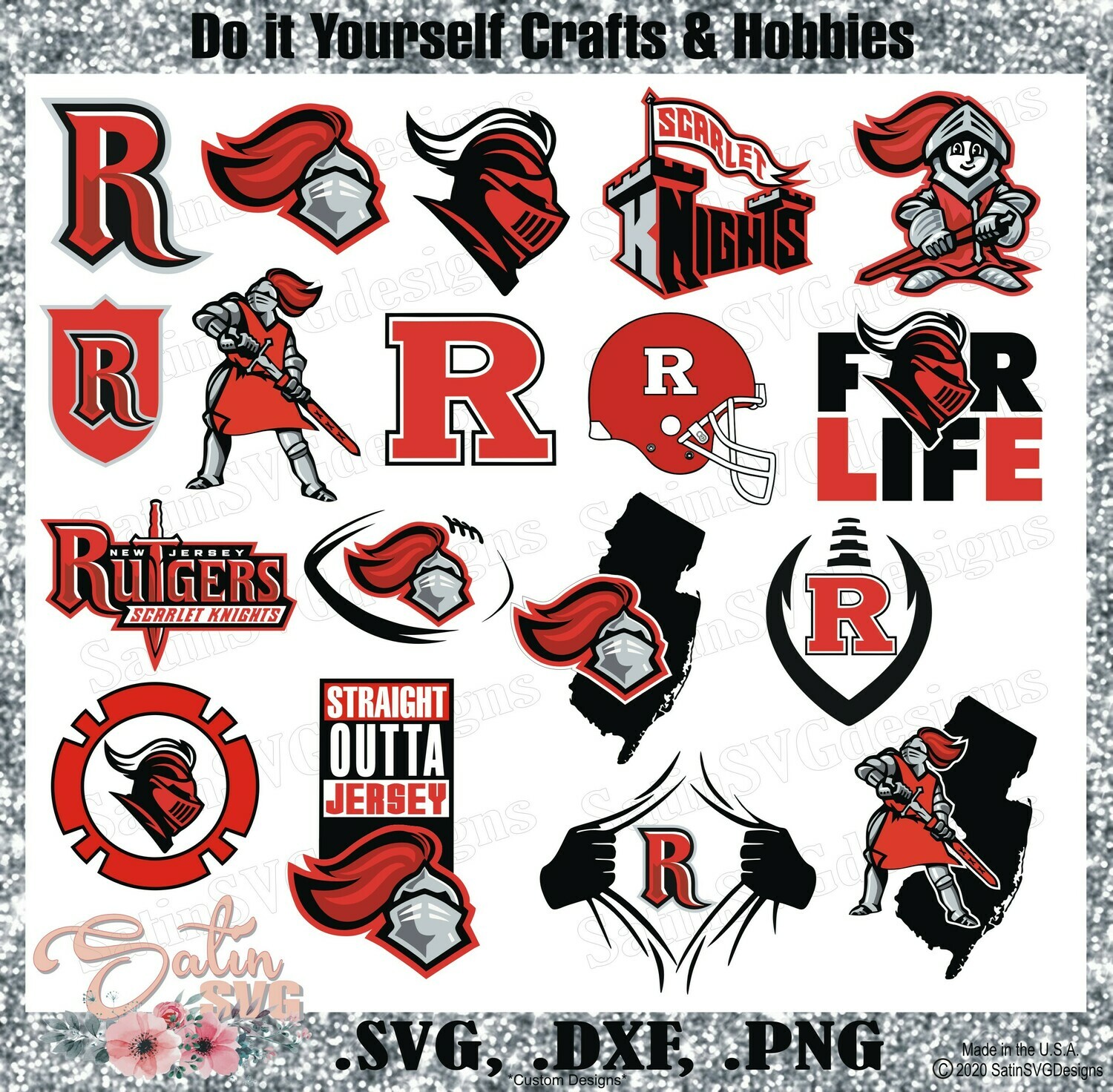 Rutgers Scarlet Knights. Rutgers University NEW Custom Designs. SVG ...