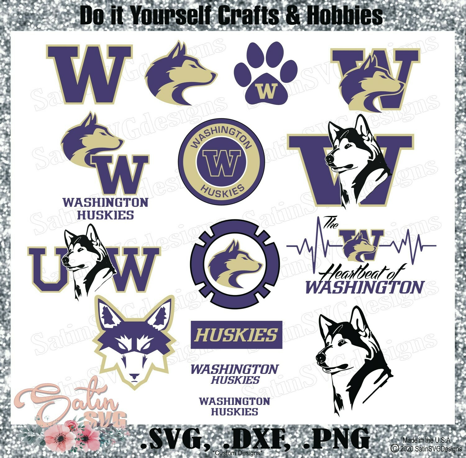 Washington Huskies, University of Washington NEW Custom Designs. SVG ...