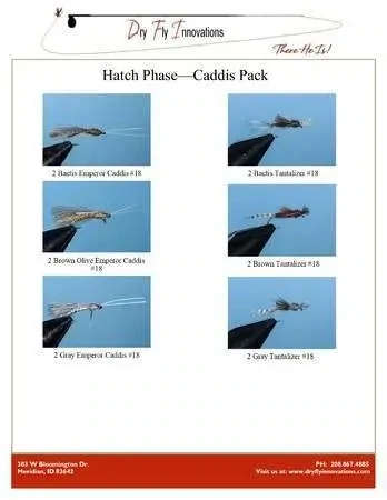 Hatch Phase: Caddis Pack - Single Upright-Wing Mayfly - Dry Fly Innovations