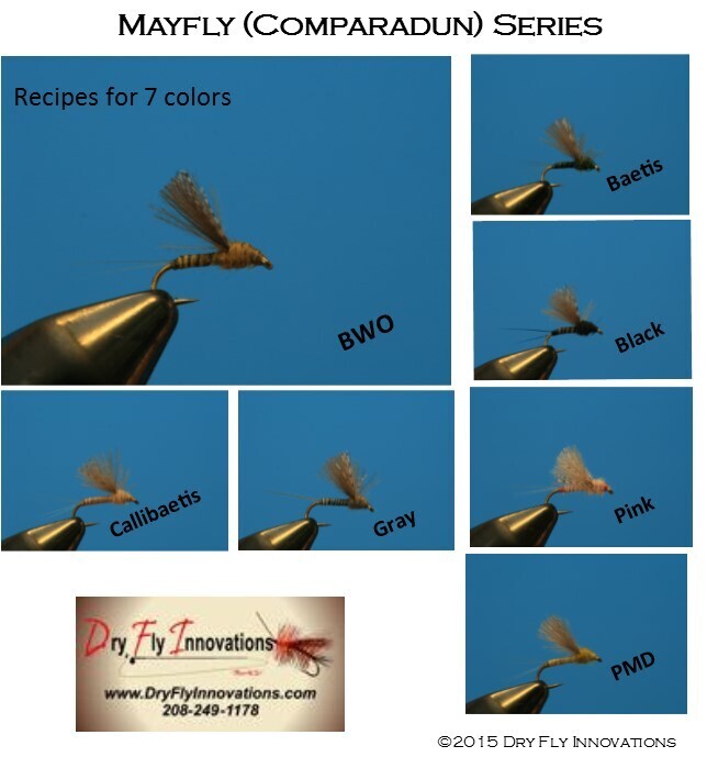Mayfly - Comparadun Series Digital - Single Upright-Wing Mayfly - Dry Fly Innovations