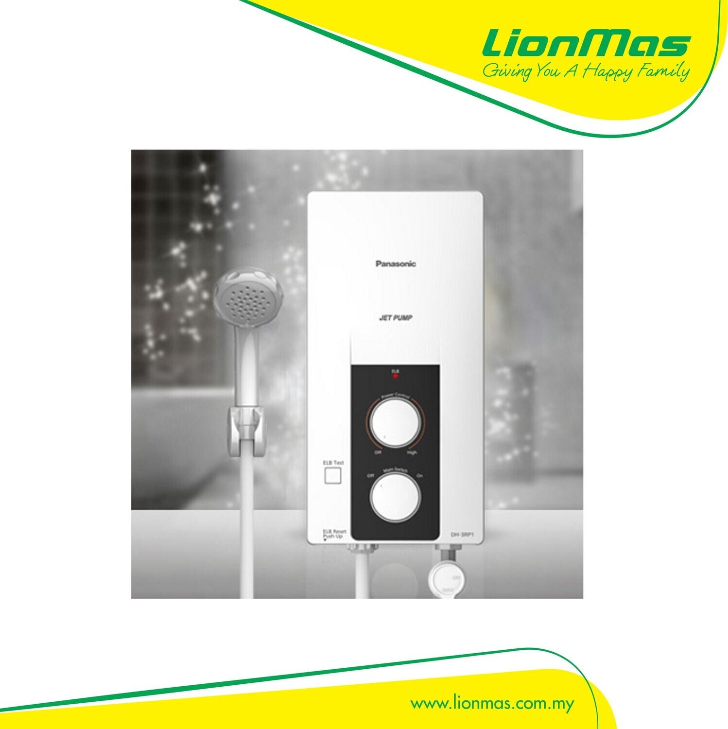 PANASONIC JET PUMP WATER HEATER DH-3RP1MK
