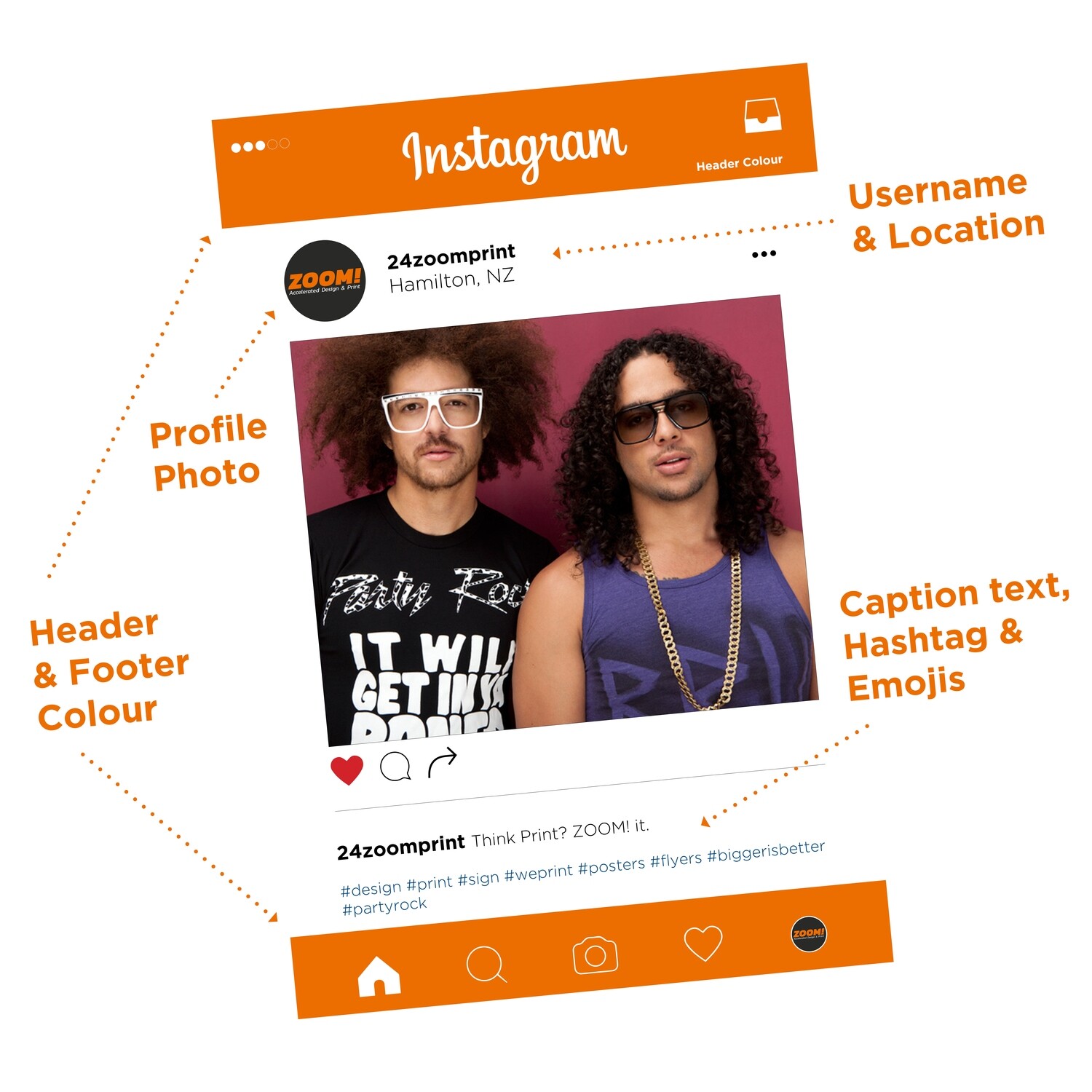 Instagram Frame Photo booth Prop