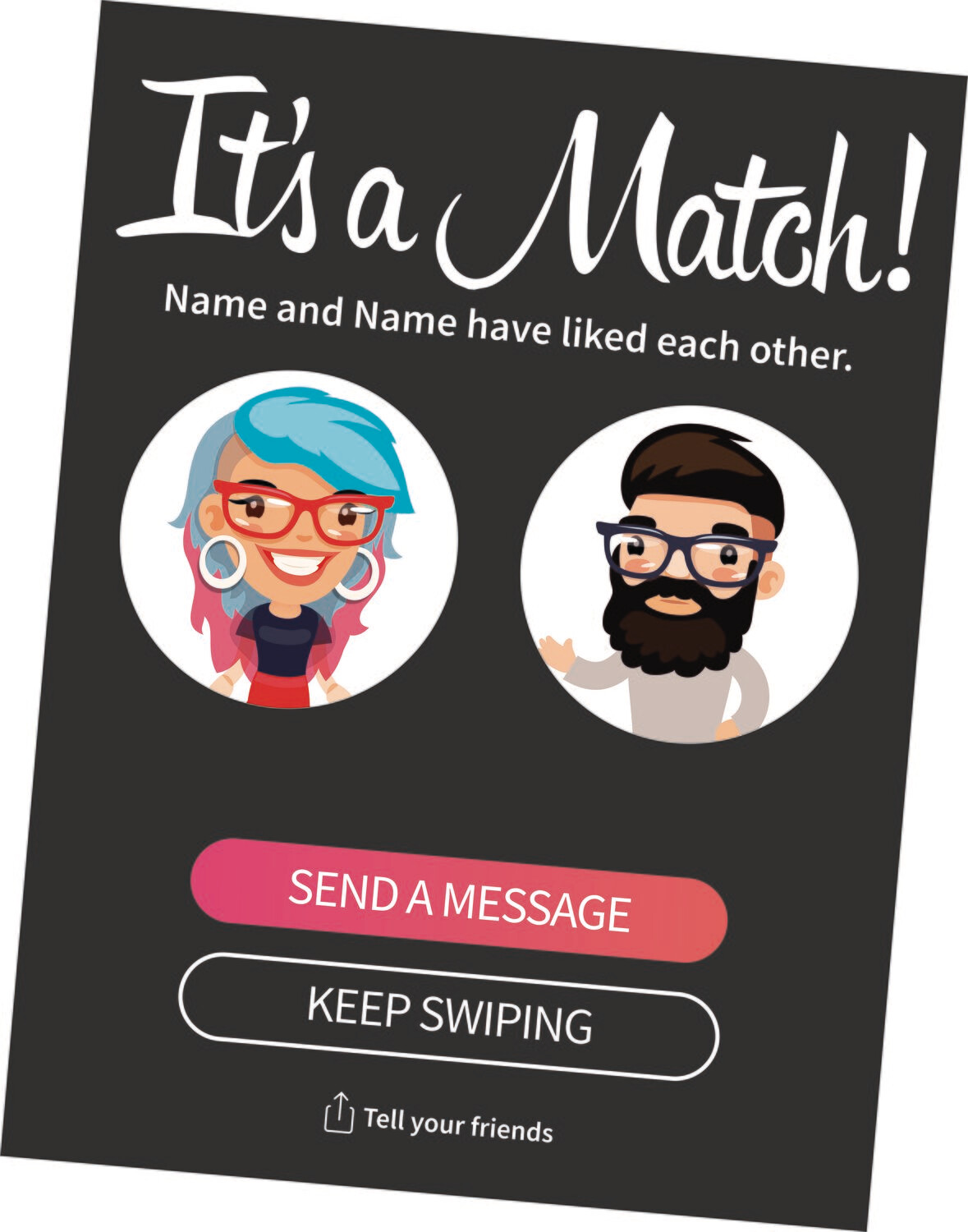 Tinder Photo booth Prop