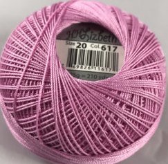 Col.617, Magenta Med., Lizbeth thread
