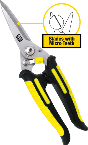 Heavy Duty Scissors with Micro Teeth