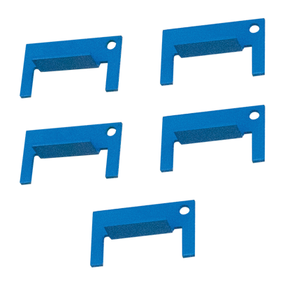 EZ TAB 5pc Plastic Tabs - Blue 3/4"