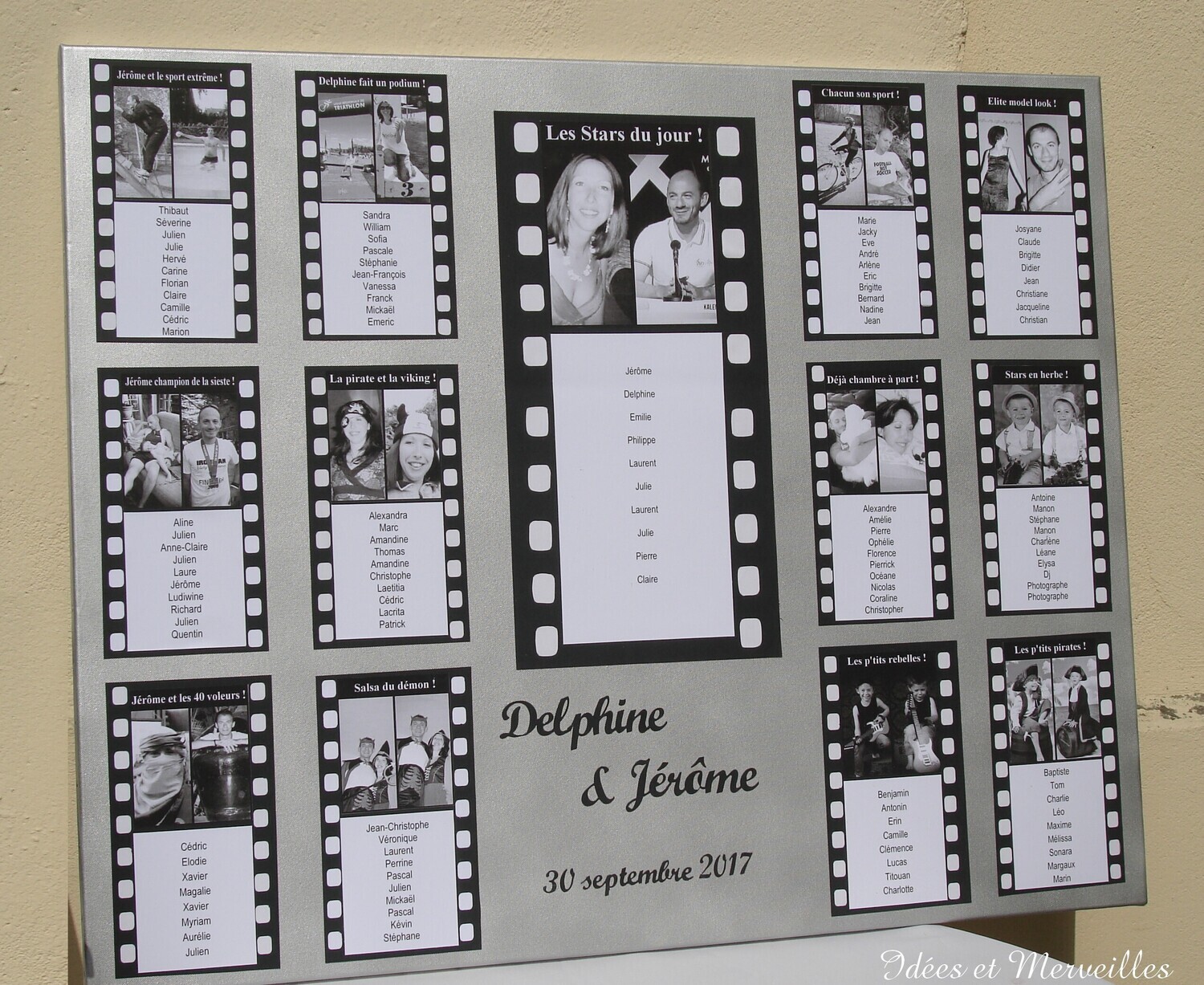 Plan de table Cinéma