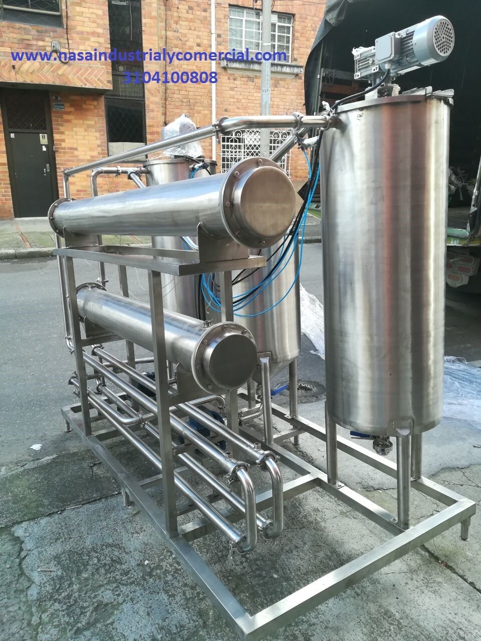Pasteurizador Tubular - 200 litros