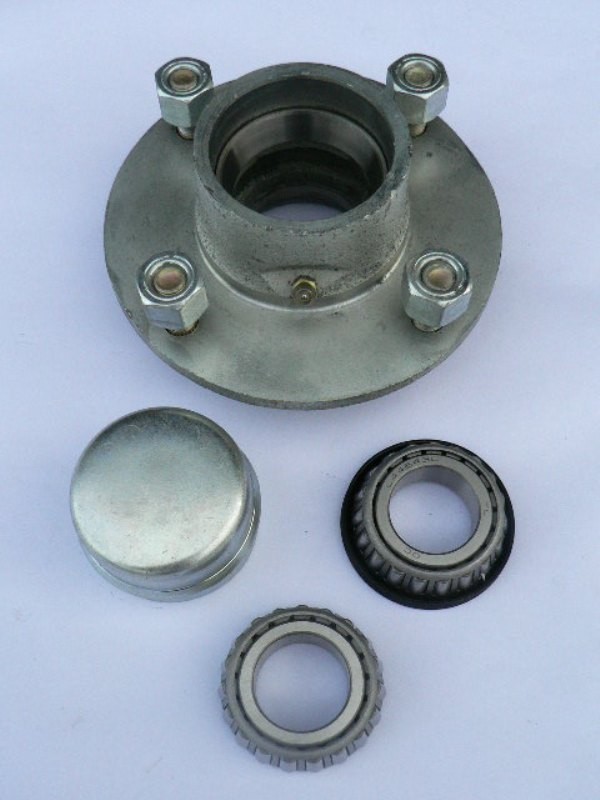 4 stud 4 inch hub and bearings