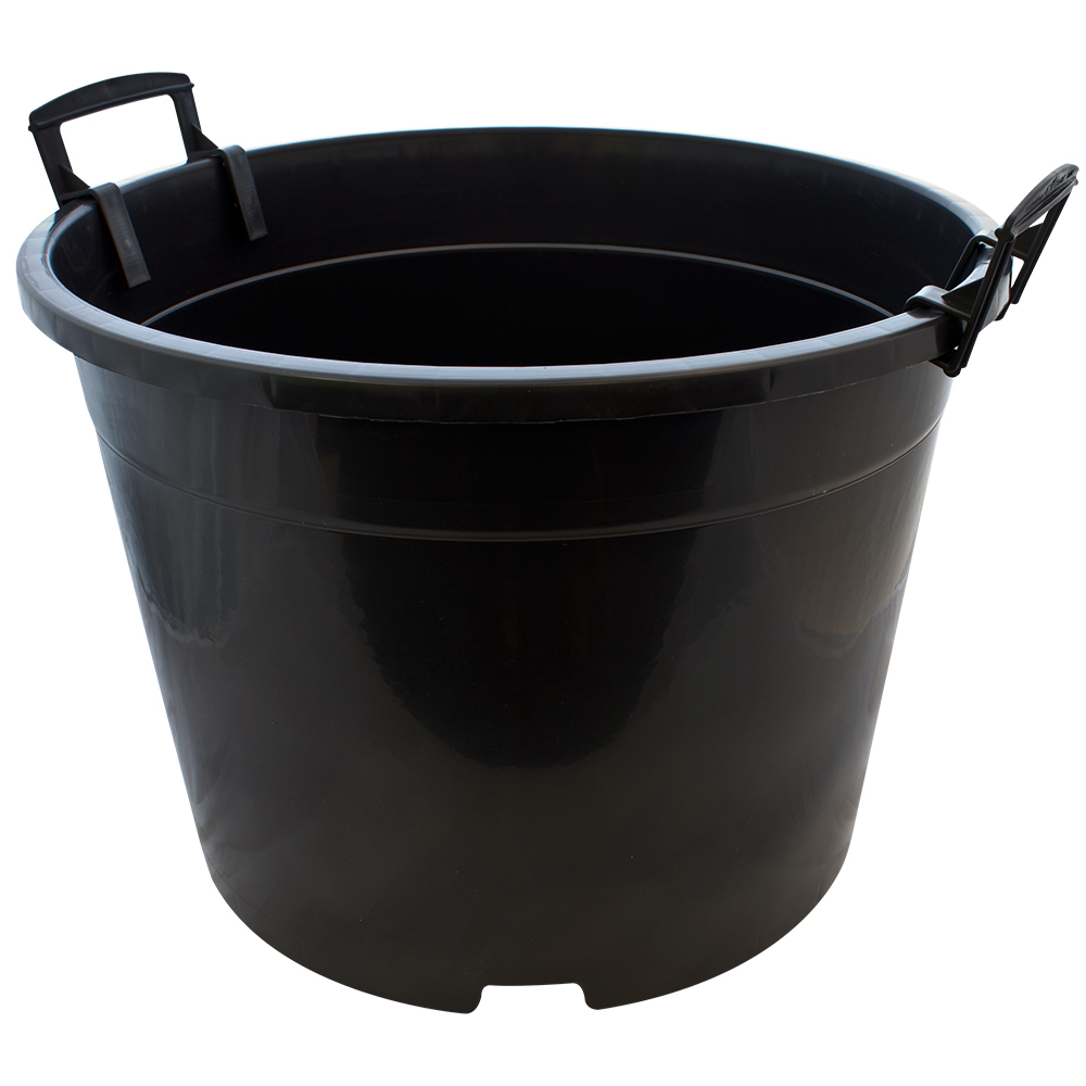 Round Black 35L Pot