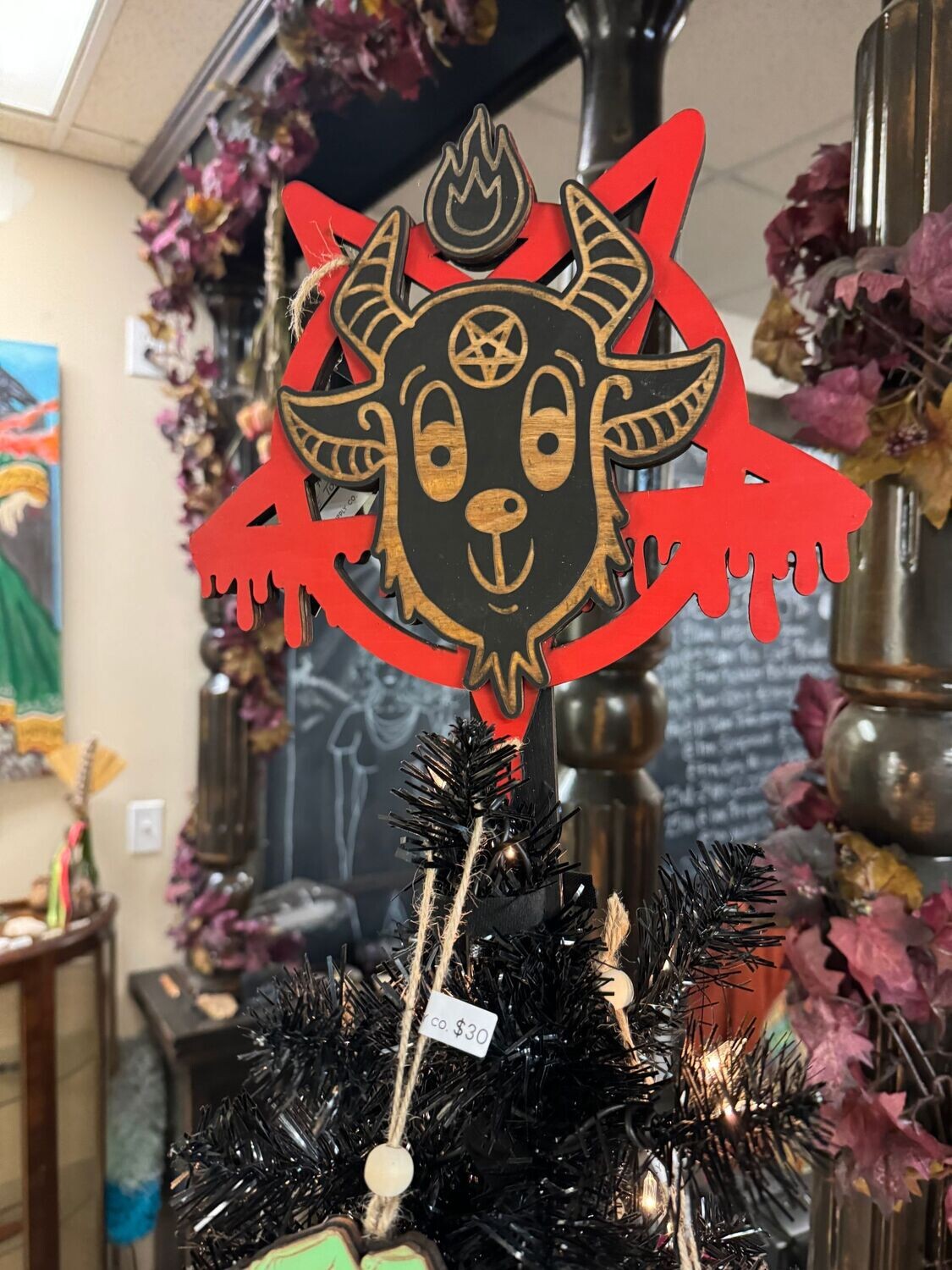 Baby Baphomet Christmas Tree Topper