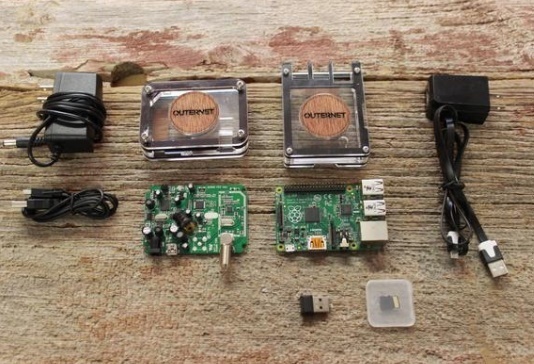 Outernet DIY Receiver Kit with Raspberry Pi+90cm Free to Air (FTA) Ku ...