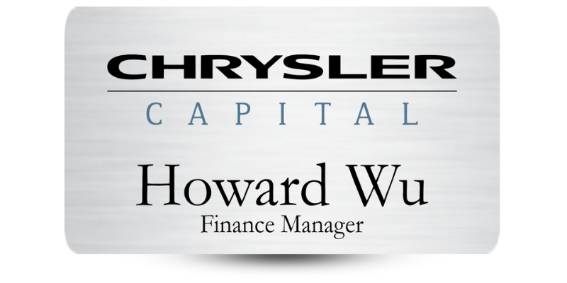 2" x 3 1/2" Car Dealership Name Tag | Name Tag Pros