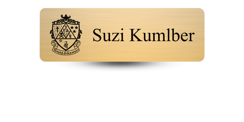 Stylish name tag designs custom made for Kappa Delta Chapters | Name Tag Pros