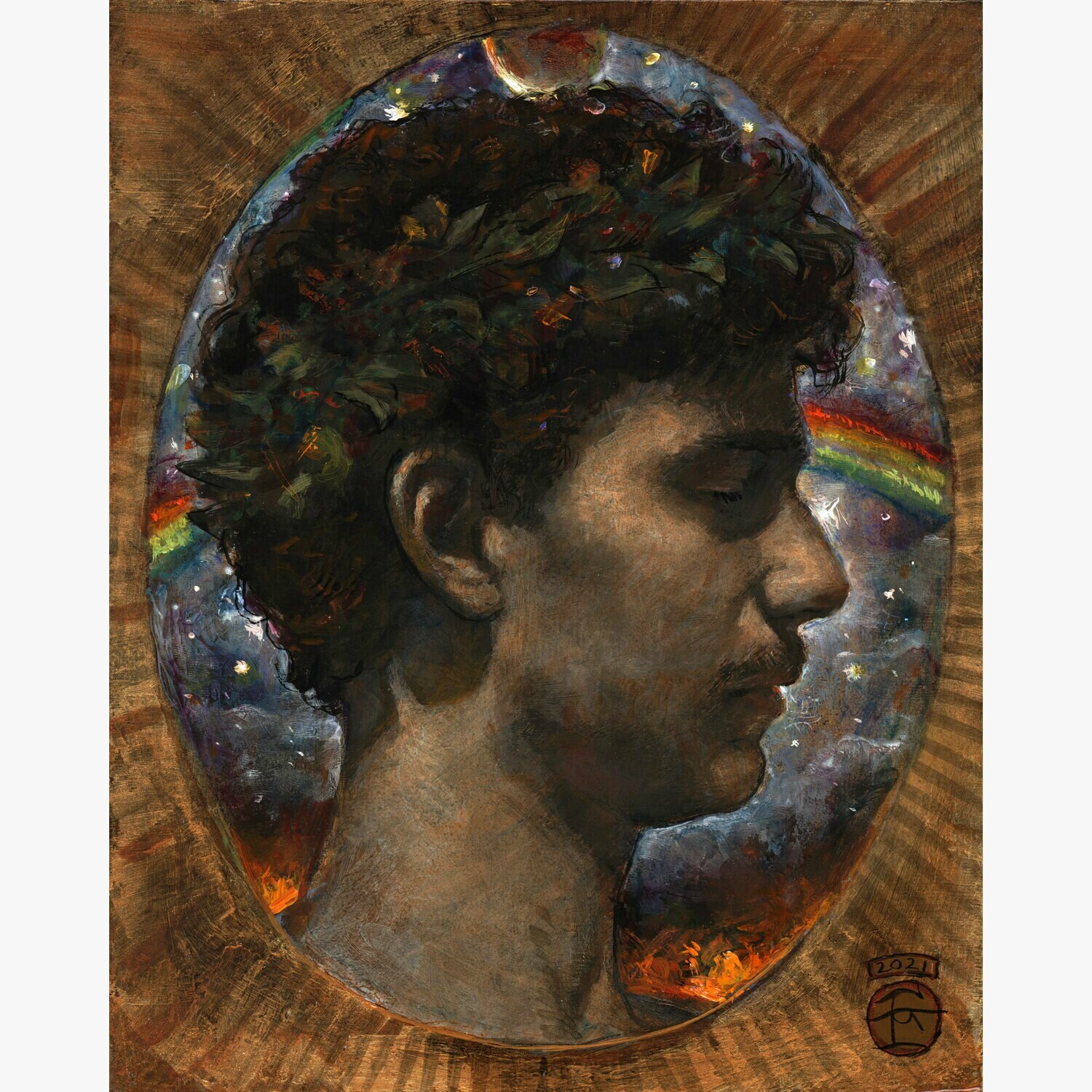 "The Prayer" Original Painting on Panel