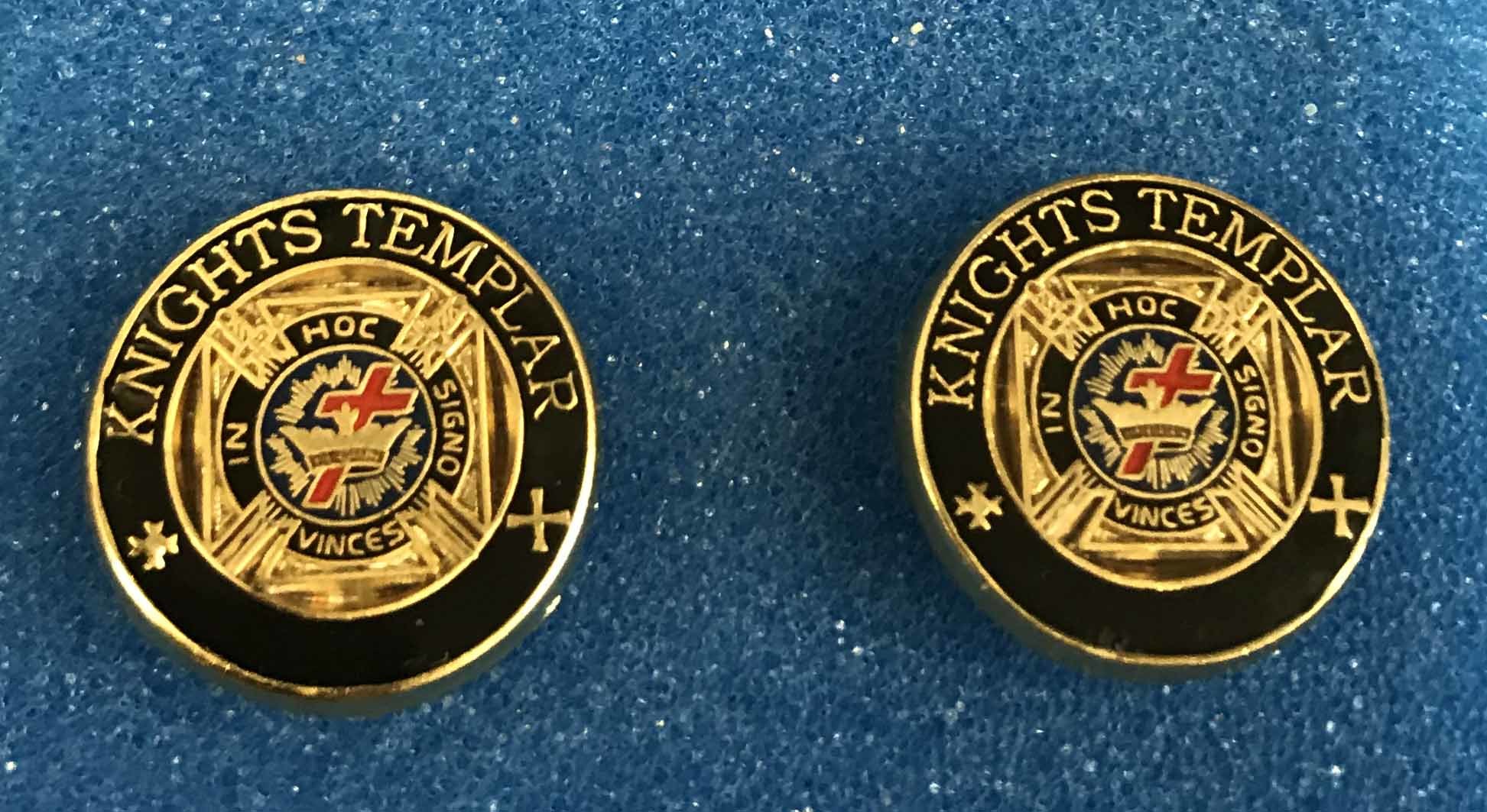 Cufflinks, Tie Clasps, Knight Templar Buttons, Ladies Jewels – Milford ...