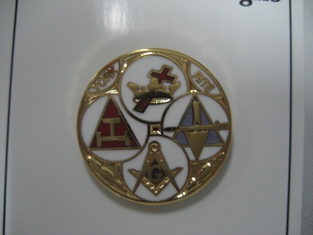 Lapel Pin, York Rite 3/4″ 6 – Milford Commandery Store – Knights Templar
