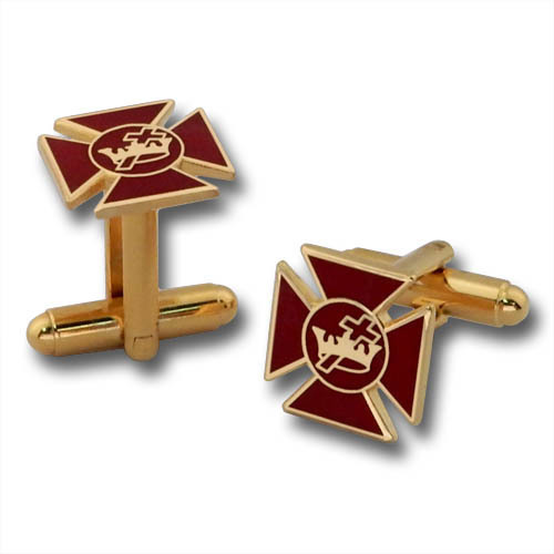 Cufflinks, Red Maltese Cross Cufflinks – Milford Commandery Store ...