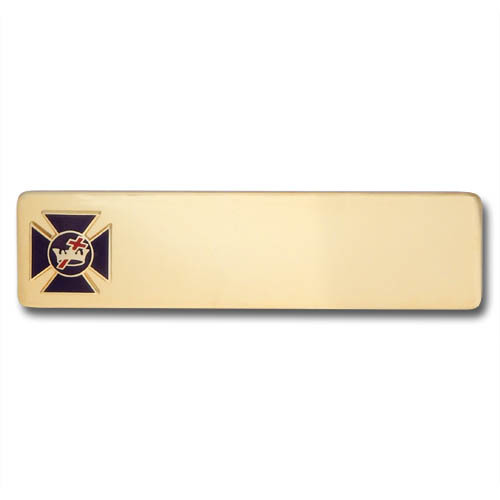 Brass, Past Grand Commander Name Plate (24K Gold plated) (3″x5/8 ...