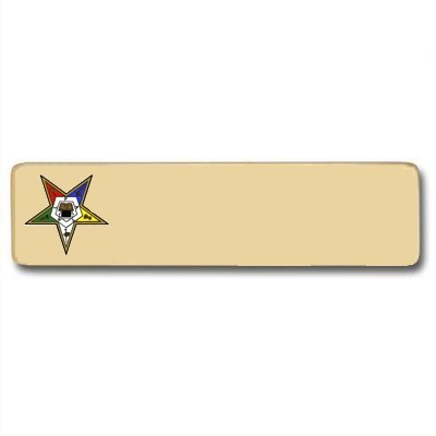 Eastern Star Name Tag (24K Gold plated) | Milford Commandery Store ...