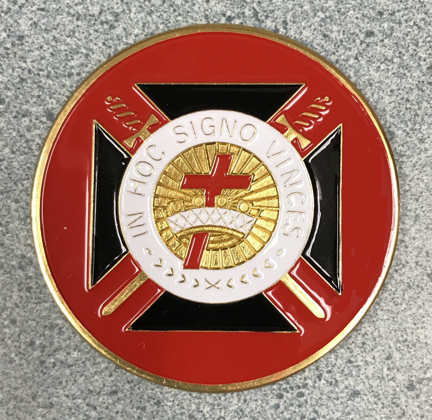 Car Emblem, Knight Templar plastic car sticker (peel off back ...