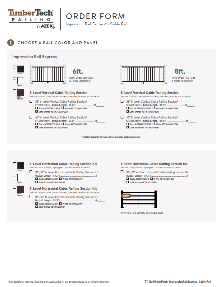 Store - Parksite » TimberTech Impression Rail Express® - Cable Rail ...